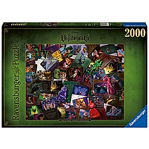 Ravensburger Disney Villainous: All Villains 2000 Piece Jigsaw Puzzle for Adults - Every Piece is Unique, Softclick Technology Means Pieces Fit Together Perfectly