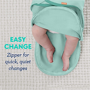 SwaddleMe Whisper Quiet Swaddle with Easy Change – Size Small/Medium, 0-3 Months, 1-Pack (Square Dance)