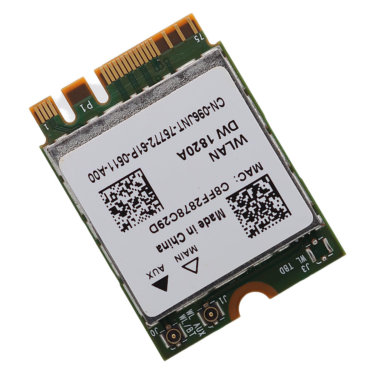 Deal4GO BCM94350ZAE 802.11ac 867Mbps M.2 NGFF WLAN WiFi Adapter Wireless Card w/BT 4.1 Replacement for Dell Laptop DW1820A BCM94352Z Hackintosh Windows 7/8/10/11