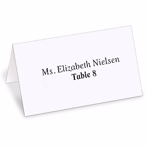 PaperDirect White Cover Stock Place Cards, 2 Inches x 3 1/2 Inches, 200-Pack