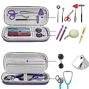 Viodmss 2PCS Carrying Case for Classic Iii Stethoscope Protect Pouch Sleeve Box Protection Case( & Green)