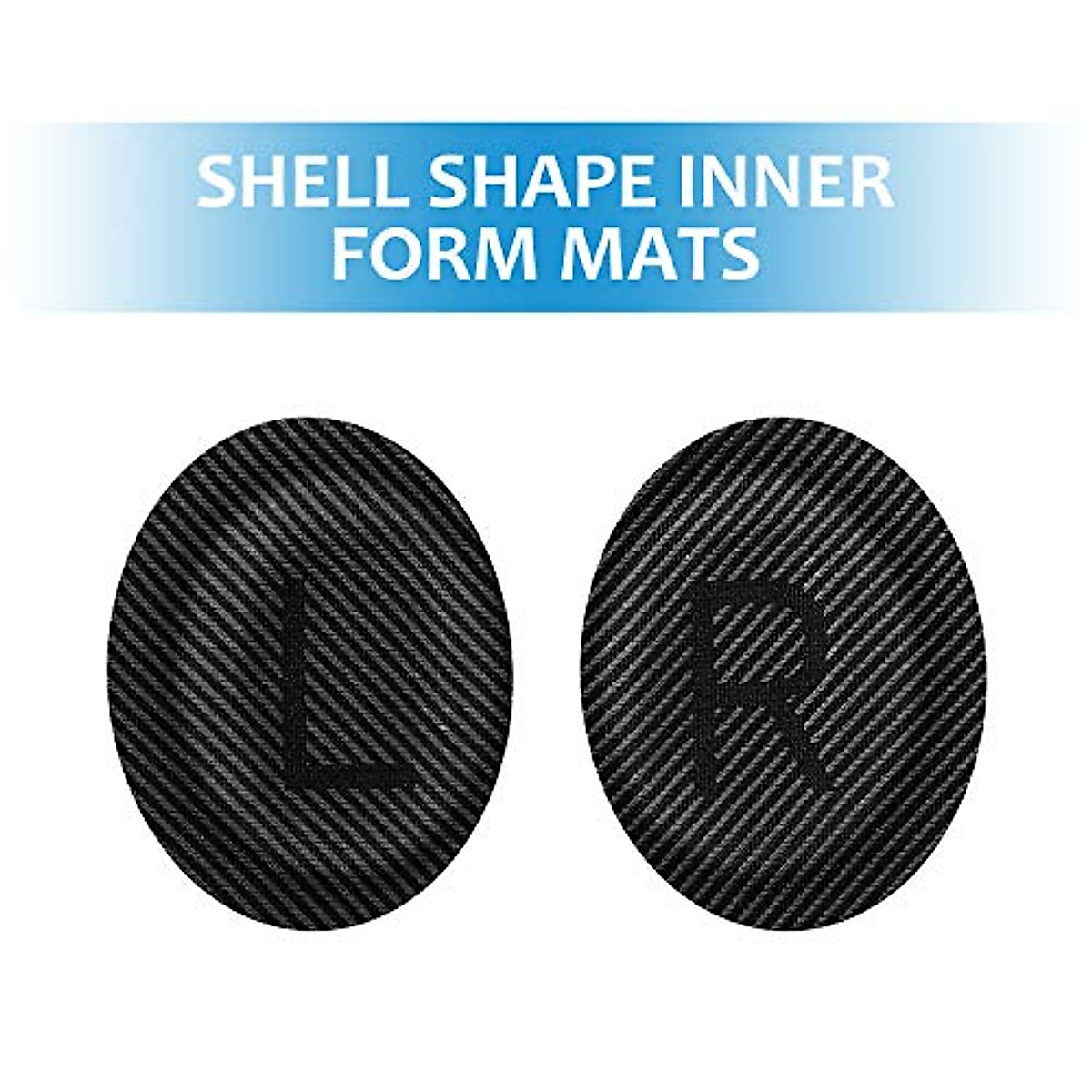 Replacement Ear Pads for Bose QC35, Ear Cushion Kits with Memory Form Compatible with QuietComfort 35 Headphones(1Pair Black)