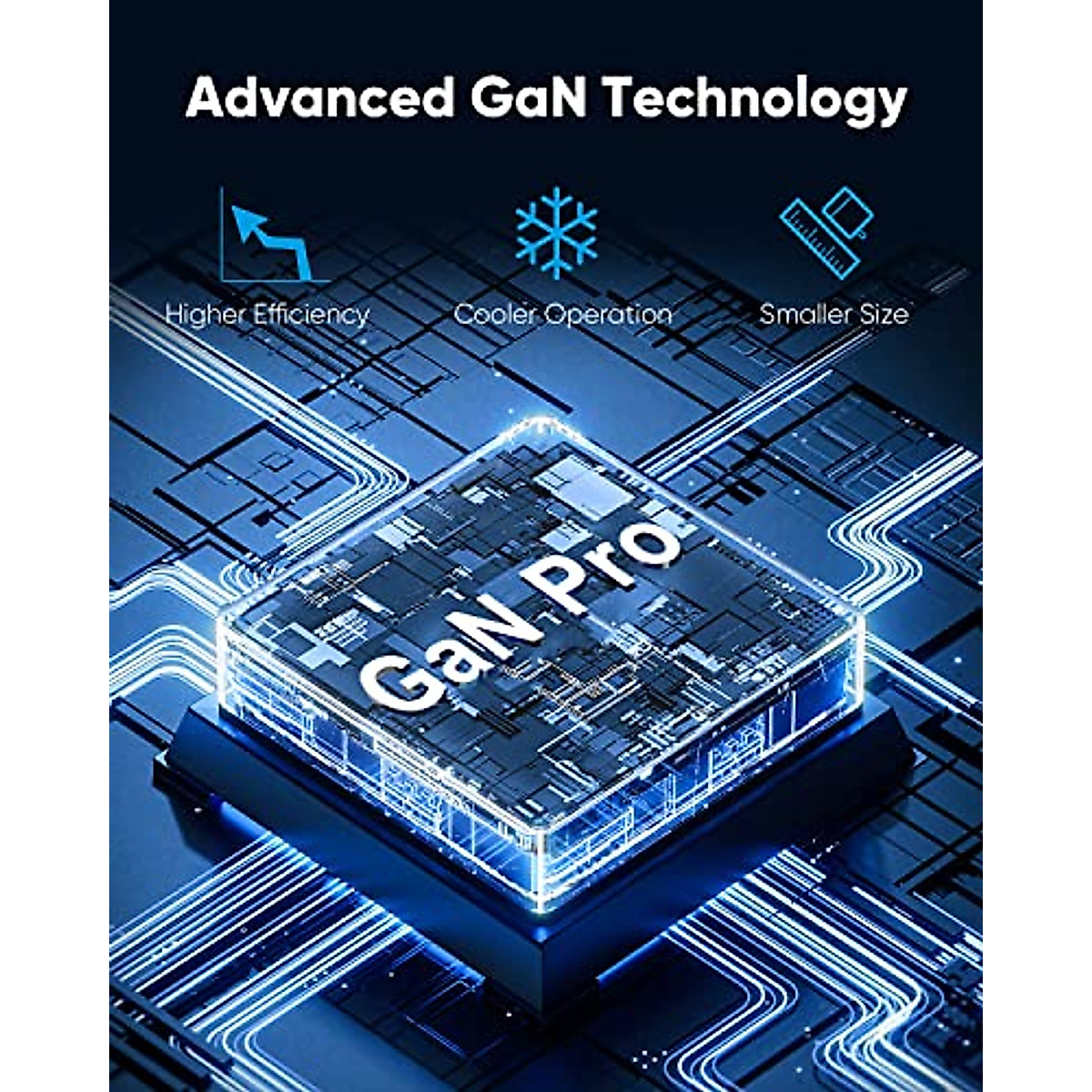 100W USB C Charger PowerLot Fast Wall Charger PD 3.0 GaN Type C Charging, Power Adapter with 5A 6ft Cable, Universal Charger Block for MacBook, iPad, iPhone 14, Pixel, Chromebook and USB-C Laptops