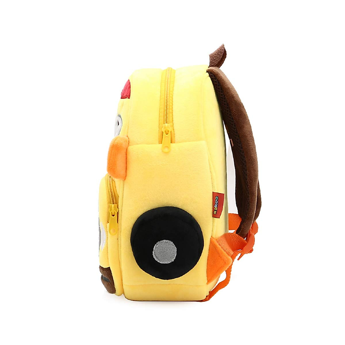 NICE CHOICE Toddler Backpack for Boys Girls, 10" Car Preschool Bag Plush Cartoon Bookbag for Little Boys Girls Kids (School Bus)