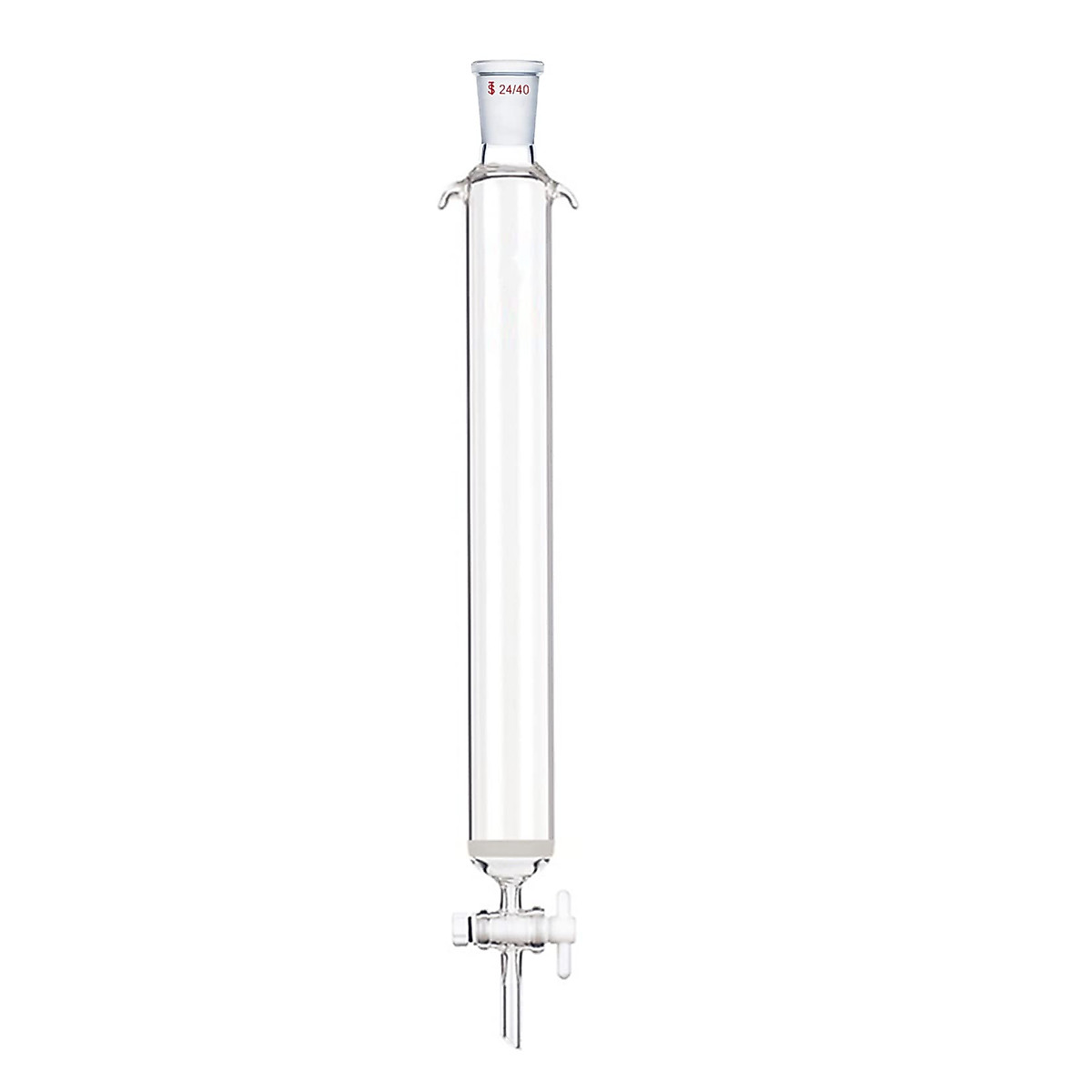 Deschem 400ml 24/40 Glass Chromatography Column OD=45mm 300mm PTFE Stopcock Lab Glassware