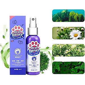 LeMall Petry Oral Spray for Dogs - Petry Teeth Cleaning Spray for Dogs and Cats, Pet Breath Freshener Spray Care Cleaner, Oral Spray for Pets, Dog Dental Spray Reduces Plaque & Tartar Buildup (2pcs)