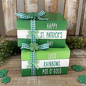 AIMUDI Mini Green Bows for St. Patrick's Day 1.5 Inch Small Gingham Bows Pre-Tied Small Green Plaid Bows Green and White Buffalo Plaid Bows for Crafts Invitation Card Flower Applique - 100 Counts