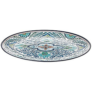 Certified International Talavera Melamine 18" x 13.5" Oval Platter, Multicolor