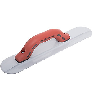 MARSHALLTOWN Round End Magnesium Hand Float, 16 Inch x 3-1/8 Inch, Standard DuraSoft Handle, Eliminates Float Marks, Provides Smooth Finish, Made in the USA, Concrete Float, 143D