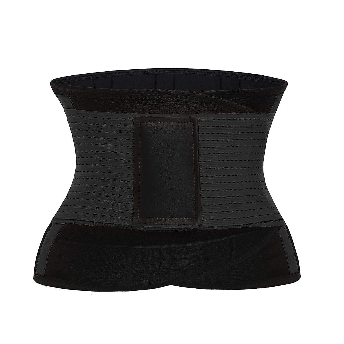 QEESMEI Waist Trainer Belt - Waist Cincher Trimmer - Slimming Body Shaper Belt - Sport Girdle Belt, XX-Large Black