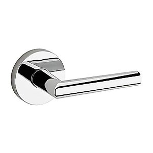 Weiser (by Kwikset) Milan Lever, Round Rose, Passage Function (Hallway, Closet), Polished Chrome (US26)