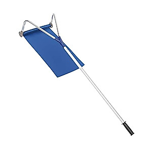 B Baosity Lightweight Snow Rake Durable Cleaning Tool Telescopic Rooftop Snow Removal Tool Removable with Wheels Adjustable Length for Garden, Argent