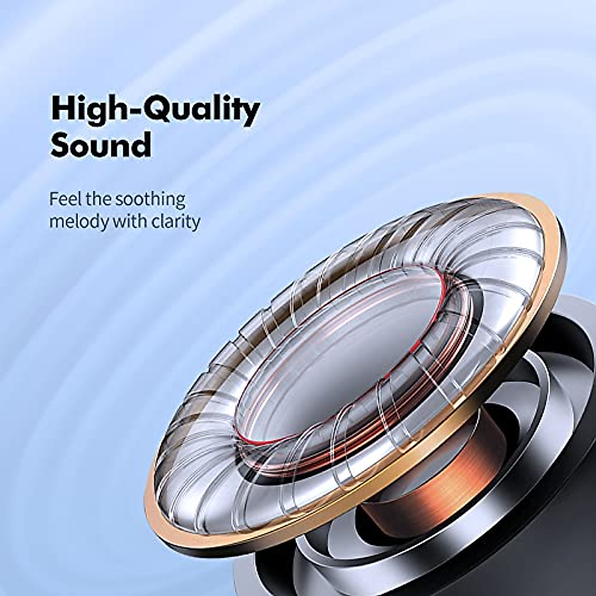 Bluetooth Earbuds, Doss Style N10 Bluetooth Neckband In-Ear Headphones with Clear Sound, 12H Playtime, IPX5 Sweatproof, Comfortable and Lightweight Wireless Earbuds for School, Indoor, Outdoor- Orange