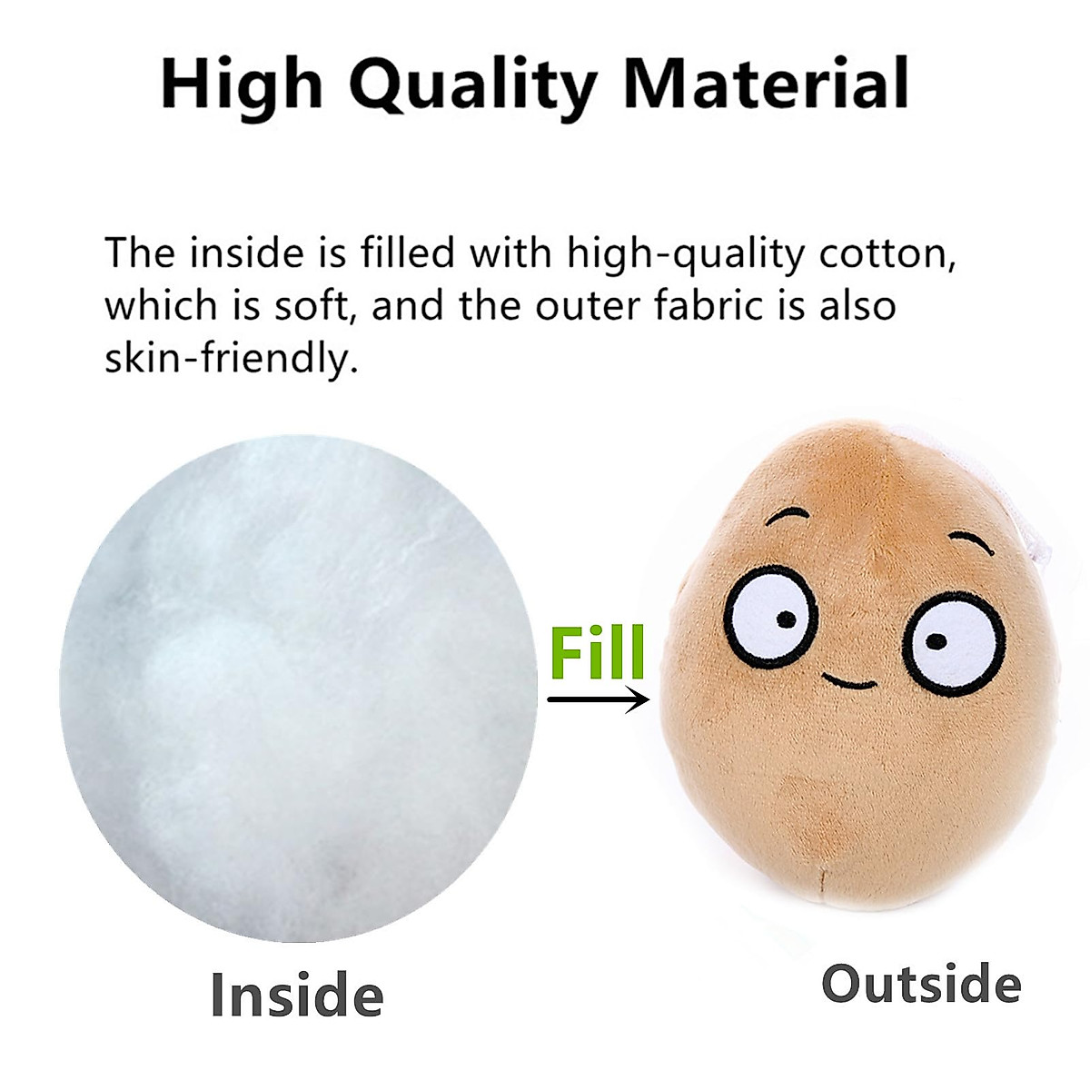 JHESAO 1 PCS Plants and Zombies WallNut Plush Zombies Toys PVZ 1 2 Stuffed Soft Doll Walnut Plant Toy New