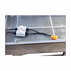 HayWHNKN Electric Vibrating Sifter(Two Motors+6&3mm Two-Layer Screens) Straight Vibrating Sieve Shaker Stainless Steel Linear Sifter Machine Linear Shaker 220v