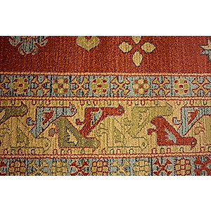 Unique Loom Sahand Collection Traditional Geometric Classic Red Area Rug (7' 0 x 10' 0)