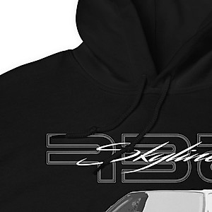 90s JDM Legend Car R32 Skyline Japanese Tuning Unisex Hoodie Black