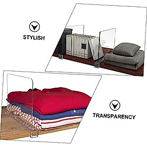 Garneck 2pcs Clothes Board Wardrobe Shelf Dividers Closet Seperators Closet Organizer Dividers Multi-Function Shelf Divider Drawer Dividers Cabinet Supply Wire Shelf Dividers Acrylic
