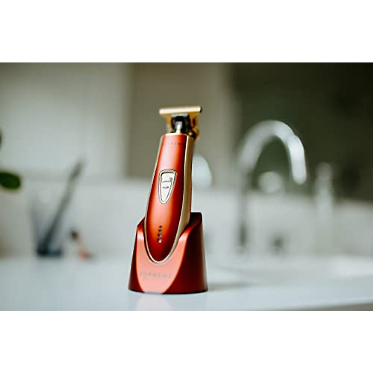 Supreme Trimmer Hair Trimmer ST5220 Beard Trimmer for Men, Professional Barber Liner Cordless Hair Clipper – Red T-Shaper Li