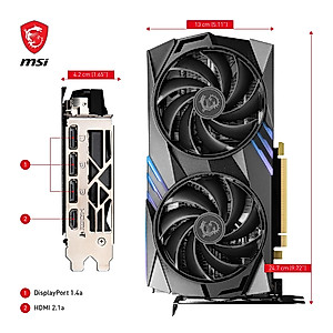 MSI GeForce RTX 4060 Ti Gaming X 8G Graphics Card - RTX 4060 Ti GPU, 8GB GDDR6 (18Gbps/128-bit), PCIe 4.0 - Twin FROZR 9 (2 x TORX Fan 5.0), RGB - HDMI 2.1, DisplayPort 1.4a
