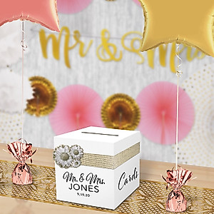 Beistle 2 Piece All-Purpose White Gift Card Boxes For Wedding Receptions, Anniversaries, Birthday Parties, And Graduations