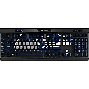 Skinit Decal Skin Compatible with K95 RGB Platinum Mechanical Gaming Keyboard - Officially Licensed NFL Seattle Seahawks Distressed Design