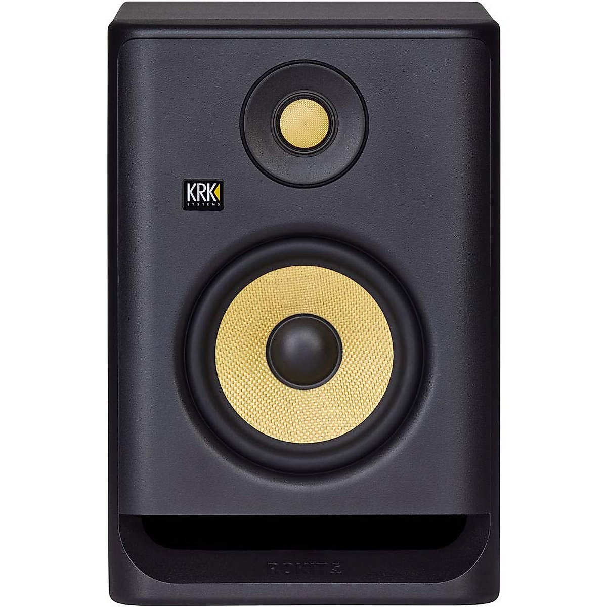 KRK ROKIT 5 G4 5" 2-Way Studio Monitor (Pair) Bundle with Mackie Big Knob Monitor Controller, 2x Pads 2x TRS-XLR Cable