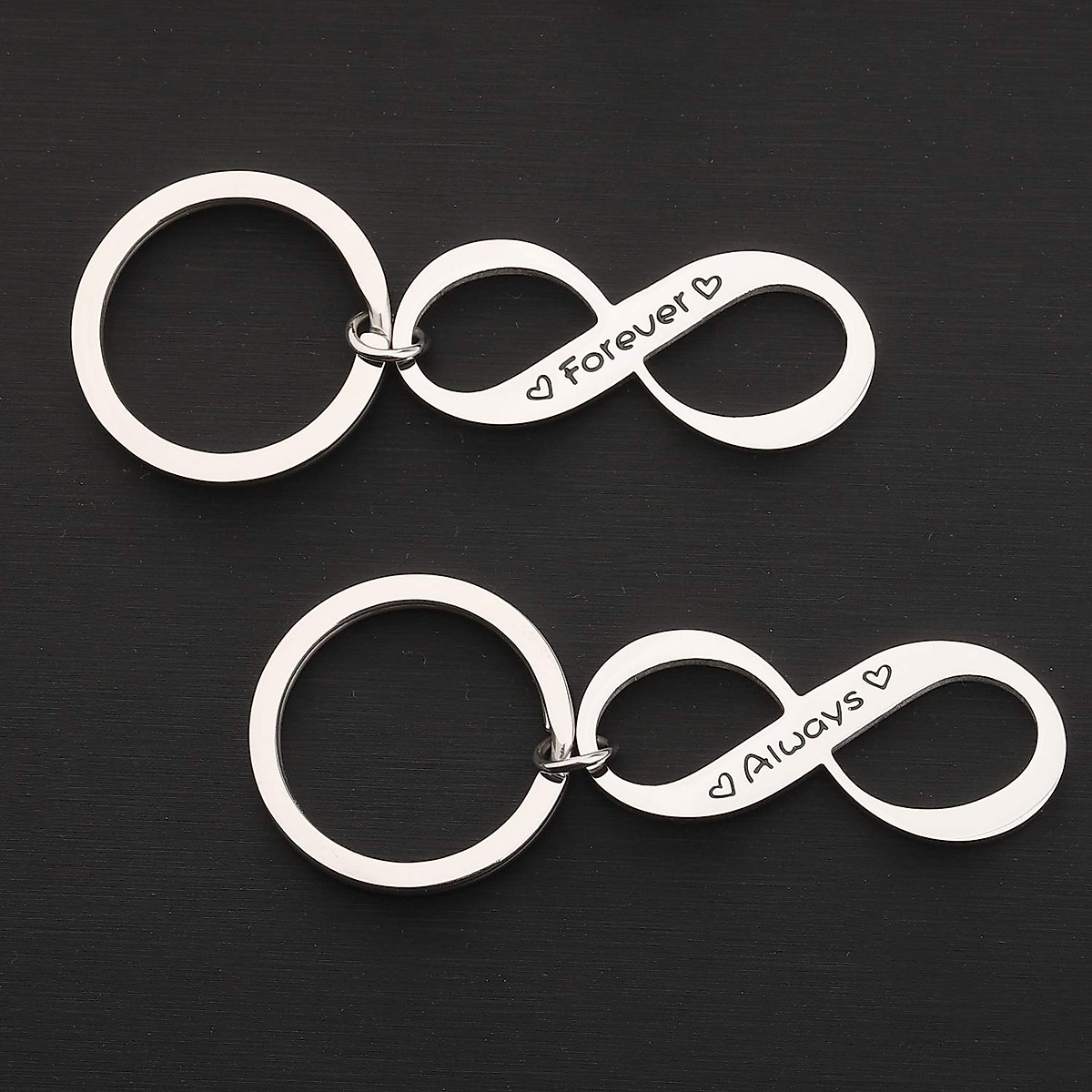 TGBJE Always Forever keychain Set Wedding Gift Boyfriend Gift Girlfriend Gift Long Distance Gift (Always Forever Gift)