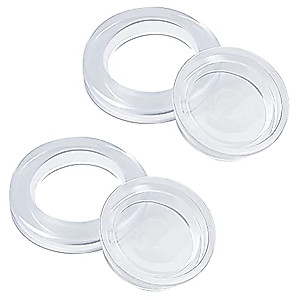 2 Inch 2 Set Silicone Patio Table Umbrella Hole Ring for Standard Table Hole, Umbrella Hole Ring Plug and Cap Set, Outdoor Patio Umbrella Plug for Patio Table