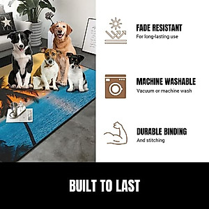 Custom Rug Personalized Add Your Own Logo Image Text Area Rug Soft Anti Slip Washable Decorative Carpet for Home Garden Office 36"x24"