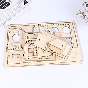 VILLCASE Hamster Ladder Wood Hut of Pets Mouse Rat Gerbil and Dwarf Hamster Can Freely Play with A Material of Log, Two Layers Platform for Living Activities