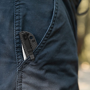 OKNIFE Freeze 2 EDC Knife with Carbon Fiber Overlay Handle Bundle with Freeze 2 Folding Pocket Knfie with Copper Handle