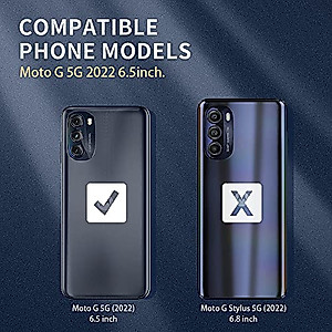 Bokoo Crystal Clear Moto G 5G 2022 Case.Soft Slim Fit Transparent Plastic TPU Protective Silicone Cover Phone Cases for Moto G 5G 2022 [Slim Thin & Comfort Grip] [Shockproof]