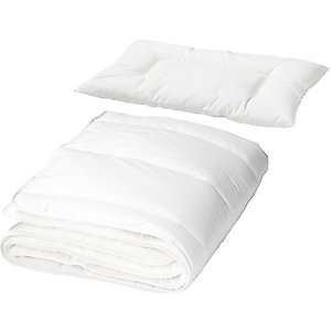 IKEA Len Crib Pillow and Crib Comforter Set, White
