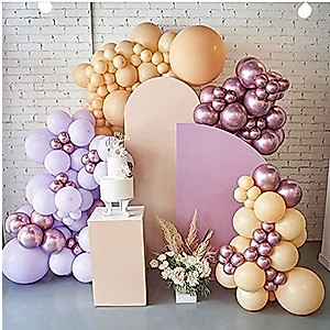 Janinus Pastel Purple Balloons Purple Party Balloons 12 Inches 50 PCS Light Purple Party Balloons Pastel Purple Latex Balloons Birthday Balloons For Party