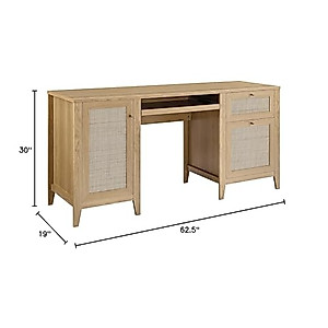 Modway Soma Desk, Oak, 63"