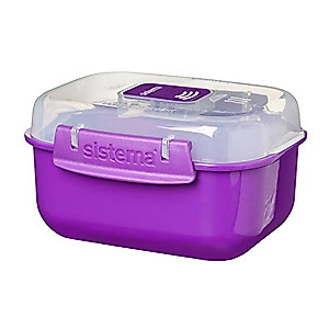 Sistema Microwave Rectangular Container, 525 ml-Assorted Colours