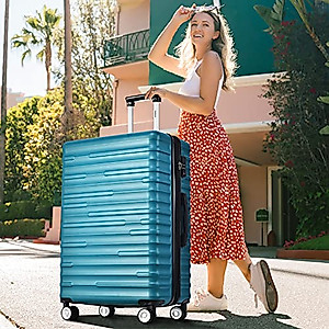 Merax Carry on Luggage Sets of 3 Suitcases with Wheels 20 24 28 Inch Luggage with Spinner Wheels Hard Shell TSA Luggage