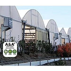 A&A Greenhouse White Plastic Film Polyethylene Covering 4 Year 6 Mil (8ft Wide X 28ft Long)