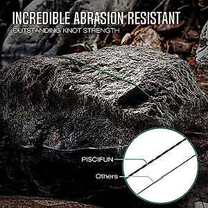 Piscifun Onyx Braided Fishing Line Advanced Superline Braid Lines 150Yd 6lb Green