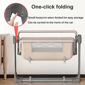 Electric Baby Swing,baby rocker,Rocking Chair Electric Cradle Baby Swing Bed,Adjustable Bedside Cribs,Automatic Rocking Recliner Crib Basket, Baby Safe Bed,Best Baby Bed For Infant Newborn Unisex