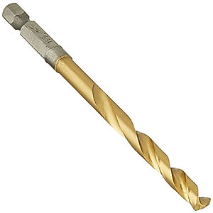 Milwaukee Electric Tool 48-89-4612 Twist Impact Drill Bit, 15/64" Diameter x 4.13" L, 2-11/32", 1/4" Hex Shank, 135 Degree