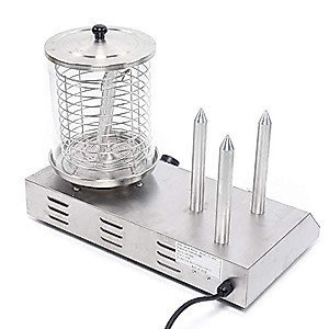 Commercial Electric Hot Dog Warmer Hot Dog Machine Bun Toaster Stainless Steel Sausage Machine Hotdogs Steamer Kitchen Cooker 110V