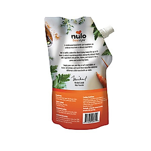 Nulo Freestyle Bone Broth, Premium Food Topper for Cats and Dogs, with Collagen and Chondroitin Sulfate to Help Boost The Quality of Your Pet’s Coat and Skin, 20 FL Oz Pouch