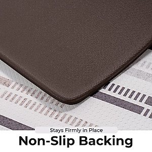 FRESHMINT Farmhouse Stripe Anti-Fatigue Kitchen Mat Set of 2, Cushioned Foam Kitchen Mats for Floor, Waterproof Non Slip Comfort Mat, Modern Kitchen Rug for Kitchen Decor, Sink, Laundry, Office