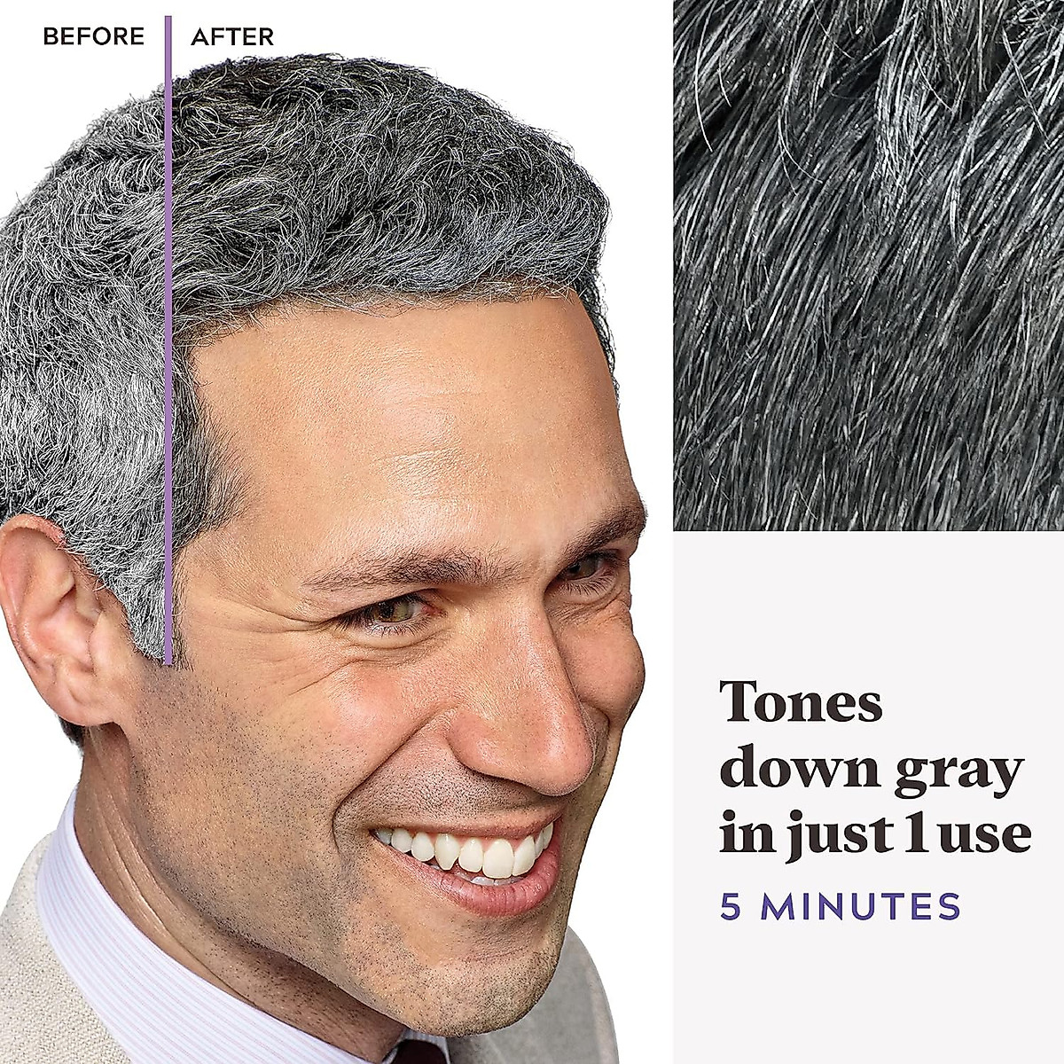 Just for Men Hair Color - Touch of Gray, Black-Gray. 3 Pack