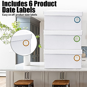 Yamahiko 6 Pieces Mason Jar Storage Box for Quart Size Canning Jars, Cardboard Canning Mason Jar Storage Boxes Organizer Holder Container for 32 oz Mason Jar Stacking Packing Moving, White