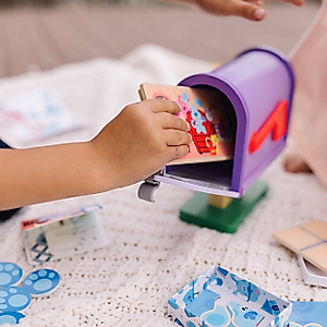 Melissa & Doug Blue's Clues & You! Wooden Mailbox Play Set (27 Pieces), 4 years and up