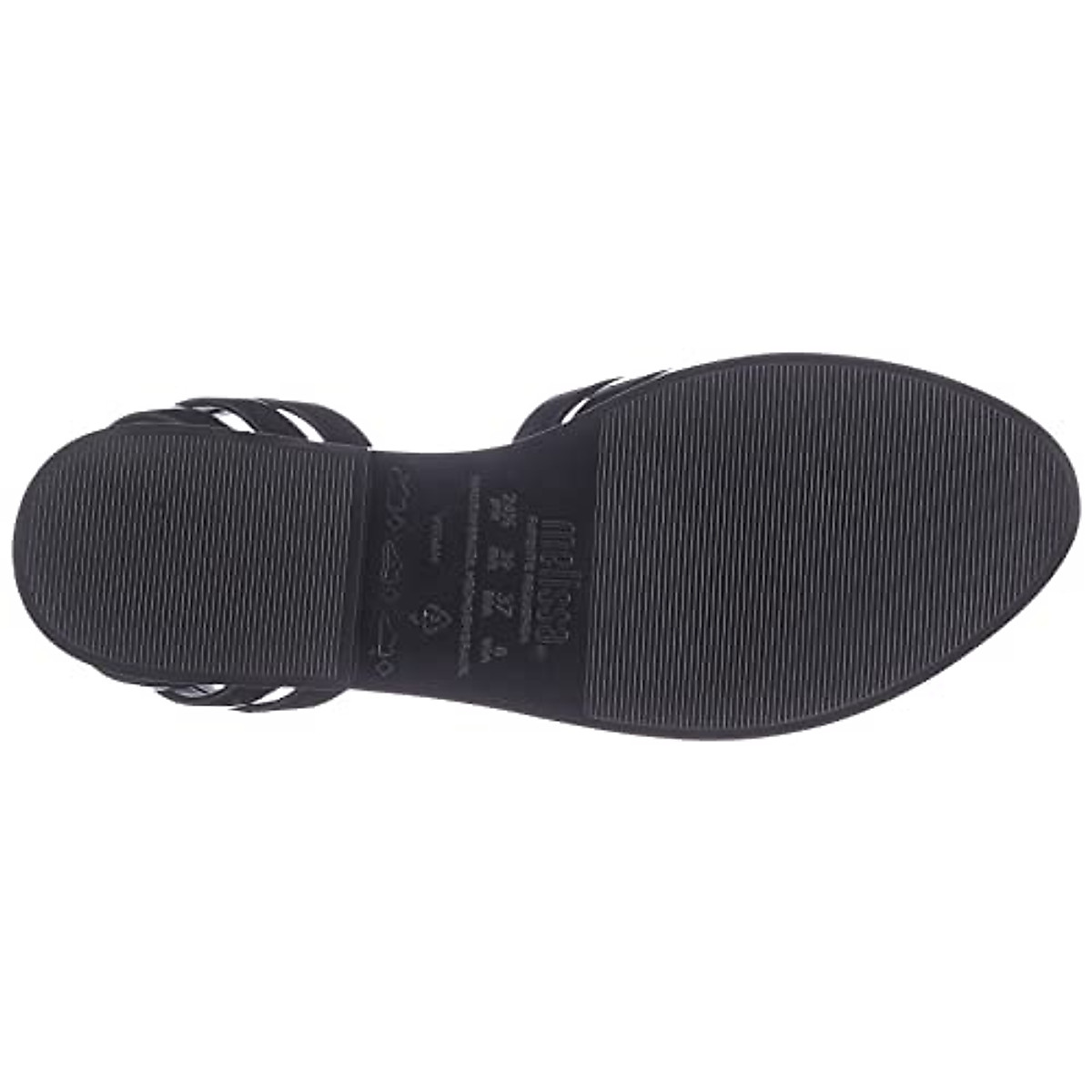 Melissa Womens Flora Flats Sandals Black 8