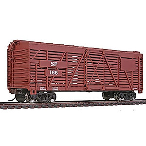 Walthers Trainline HO Scale Model Southern Pacific Stock Car, 40', Red